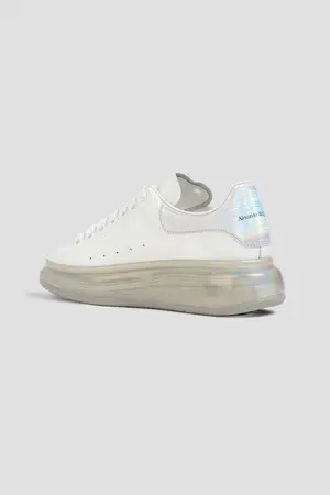 Alexander McQueen Iridescent Leather Exaggerated Sole Sneakers