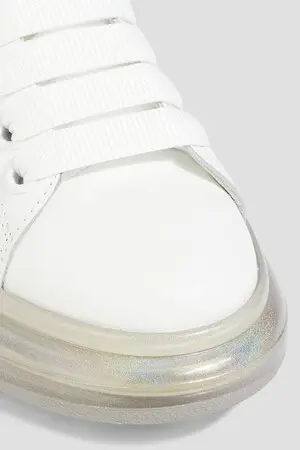 Alexander McQueen Iridescent Leather Exaggerated Sole Sneakers
