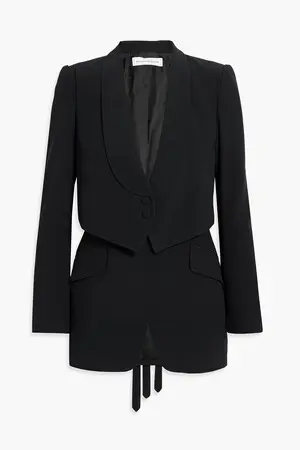 Alexander McQueen Layered Crepe Blazer