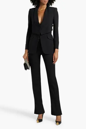 Alexander McQueen Layered Crepe Blazer