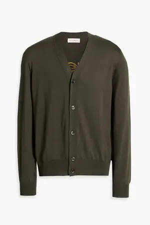 Alexander McQueen Embroidered Knitted Cardigan