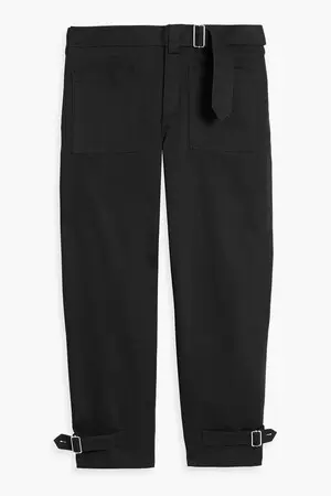 Alexander McQueen Belted Cotton-twill Pants