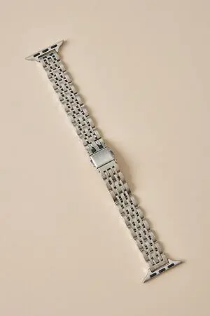 POSH TECH Stainless Steel Apple Watch Band - Silver