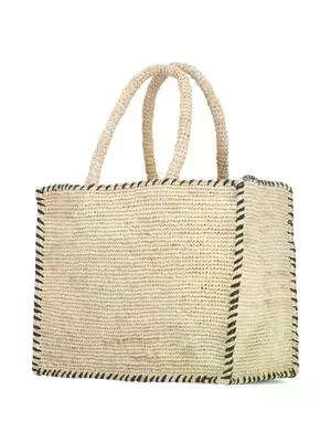 MC2 SAINT BARTH Raffia Tote Bag