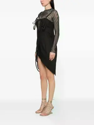 ELENA VELEZ Keyhole Corset Mini Dress