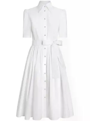 Dolce & Gabbana Poplin Shirt Dress - White