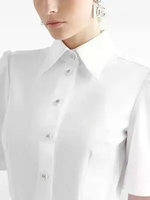Dolce & Gabbana Poplin Shirt Dress - White