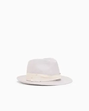 Giorgio Armani Straw Hat - Grey
