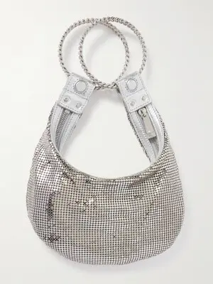 Versace Metallic Chainmail Shoulder Bag