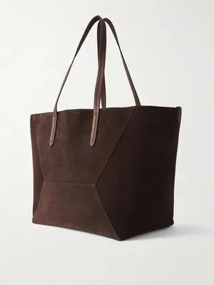 Brunello Cucinelli Bead-embellished Suede Tote