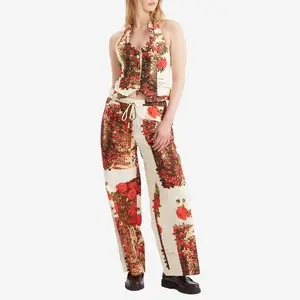 HOUSE OF SUNNY Rose Garden Printed Pants