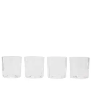 HAY Angle Glass Wide Set Of 4 - Clear