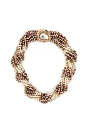 KENNETH JAY LANE Faux Pearl Necklace - Gold