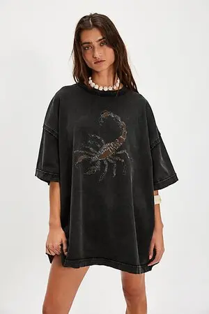Free People We The Free Graphic Oversized Cotton T-shirt