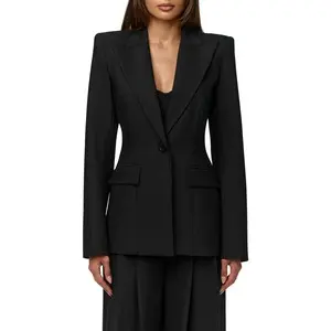 Naked Wardrobe One-button Blazer - Black