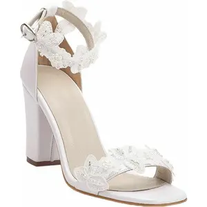 FOREVER & ALWAYS SHOES Vivian Bridal Leather Sandals - Ivory Leather