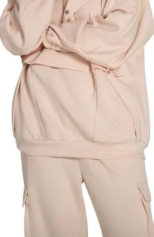 BELLE & BLOOM Panelled Hoodie - Blush