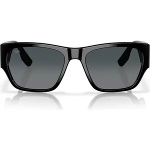 COSTA DEL MAR Costa Del Mar Suenos 57mm Polarized Rectangular Sunglasses Black/ Gray Gradient 580g