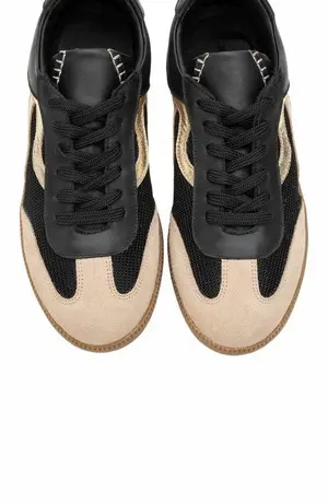 FOREVER & ALWAYS SHOES Perry Leather Sneakers - Black Leather