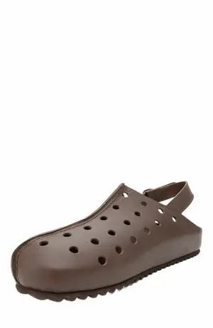 FOREVER & ALWAYS SHOES Justa Leather Clogs - Brown Leather
