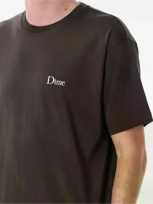 DIME Logo-embroidered T-shirt