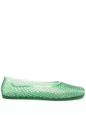 ANCIENT GREEK SANDALS Iro Cage-detail Ballet Flats - Green
