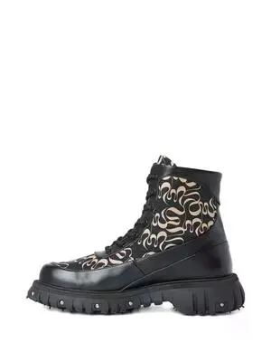 PHILEO Monogram-pattern Boots
