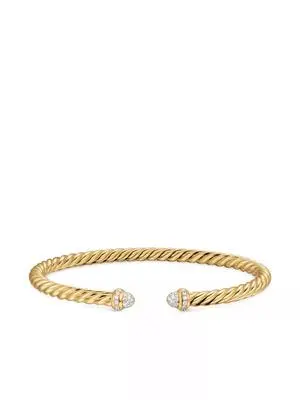 David Yurman 18k Yellow Cablespira® Diamond Bangle