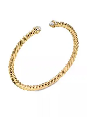 David Yurman 18k Yellow Cablespira® Diamond Bangle