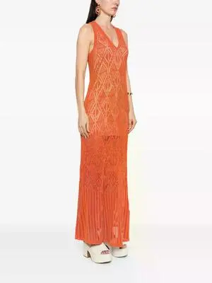 Liu Jo Crochet-knit Maxi Dress