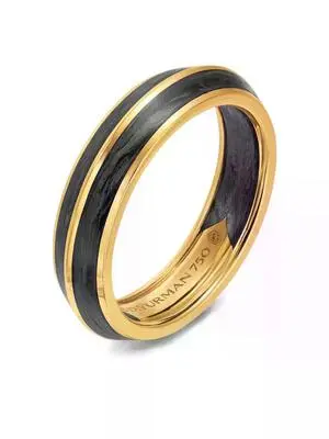David Yurman 18k Yellow Knife Edge Ring - Gold