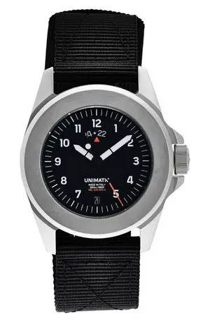 UNIMATIC Modello Quattro Gmt Diving Watch - Black Steel