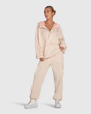 BELLE & BLOOM Cargo Track Pants - Blush