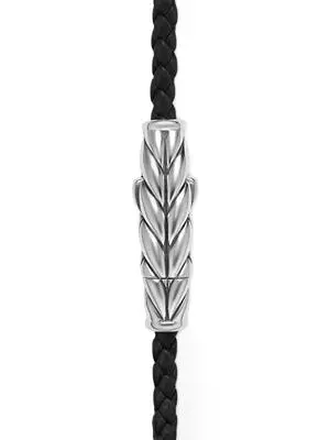 David Yurman Sterling Chevron Triple Wrap Bracelet - Silver