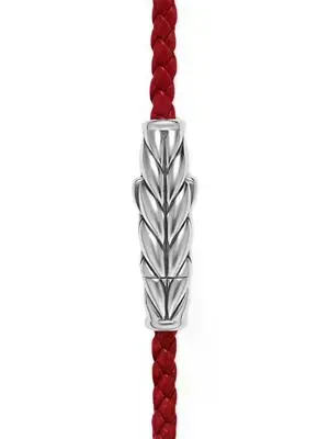 David Yurman Sterling Chevron Triple Wrap Bracelet - Silver