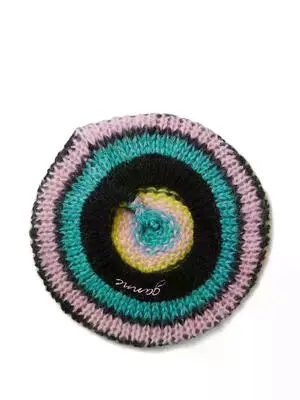 GANNI Striped Beret
