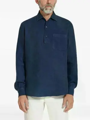 Zegna Oasi Lino Shirt - Blue