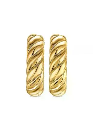 David Yurman 18k Yellow Dy Madison® Hoop Earrings - Gold