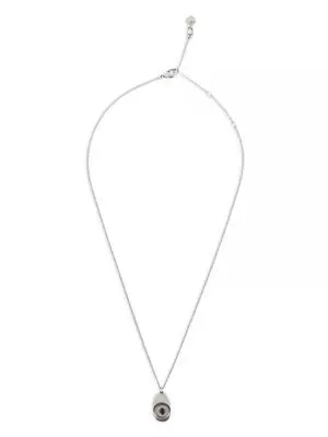 LEMAIRE Cat Eye Pendant Necklace - Silver