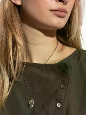 LEMAIRE Cat Eye Pendant Necklace