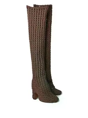 ISA BOULDER Knitted Over-the-knee Boots