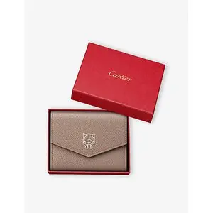 Cartier Panthère Graphique De Mini Leather Wallet - Beige
