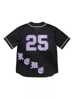Supreme Old English Ss 25 Baseball Jersey - Black
