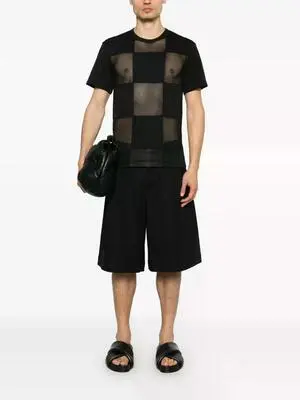 Comme Des Garçons Check-pattern T-shirt