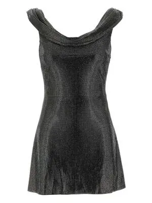 Giuseppe Di Morabito Draped-neck Mini Dress - Black
