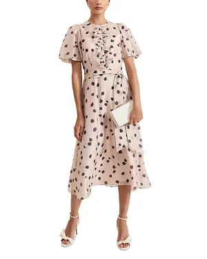 PHASE EIGHT Nicola Spot Midi Dress