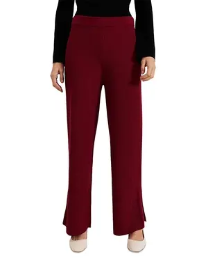 PHASE EIGHT Lori Ribbed Pants - Burgundy