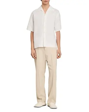Sandro Cotton & Linen Shirt - Ivory