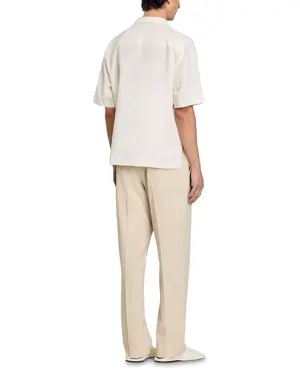 Sandro Cotton & Linen Shirt - Ivory