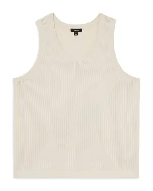 REISS Watson Sleeveless Textured Tee